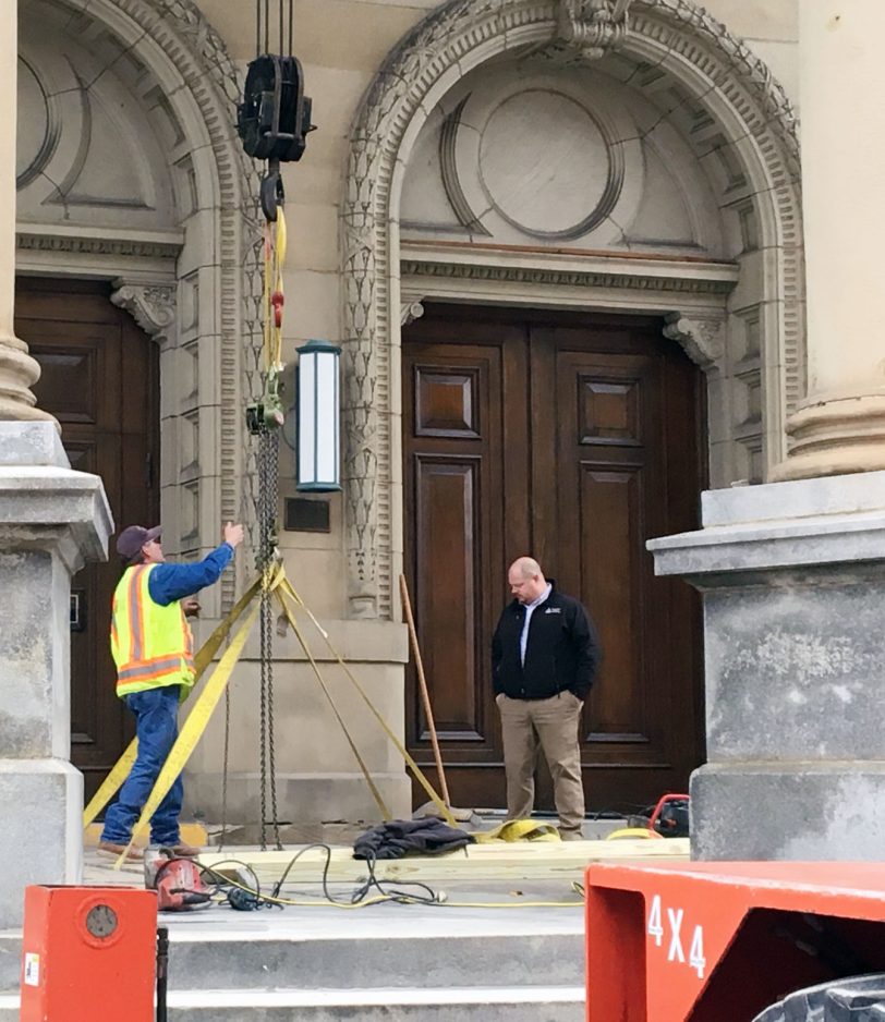 Courthouse portico project may expand to include doors - Observer-Reporter